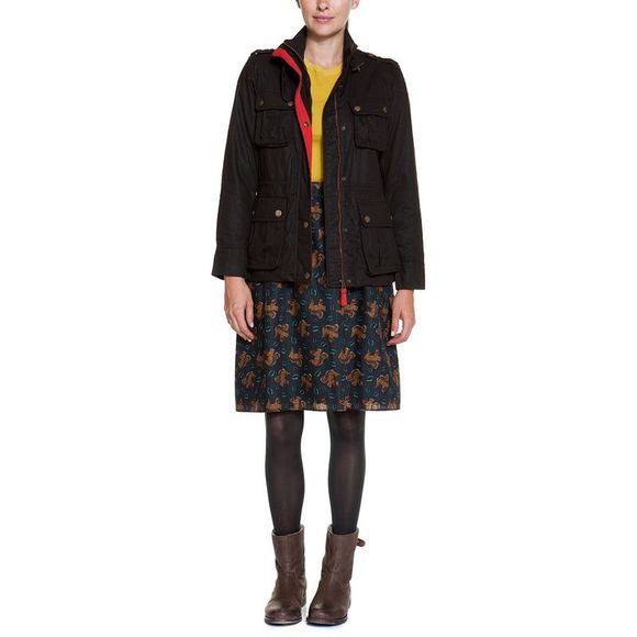 Boden | Jackets & Coats | Boden Padstow Chocolate Waxed Cotton Jacket ...